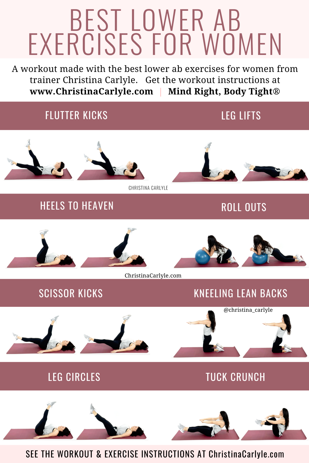The Best Lower Ab Exercises For Women Christina Carlyle
