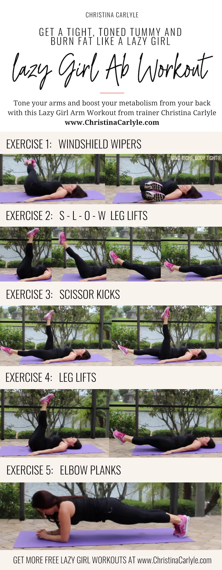 Get Abs The The Lazy Way With This Lazy Girl Ab Workout Christina Carlyle